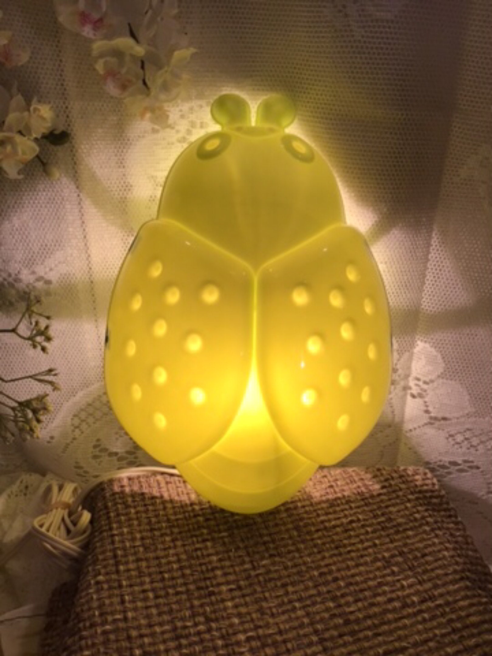 IKEA Smila Bagge Blow Mold Lime Green Ladybug Night Light Wall - Etsy
