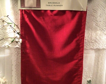 Deep Red Table Runner - Etsy