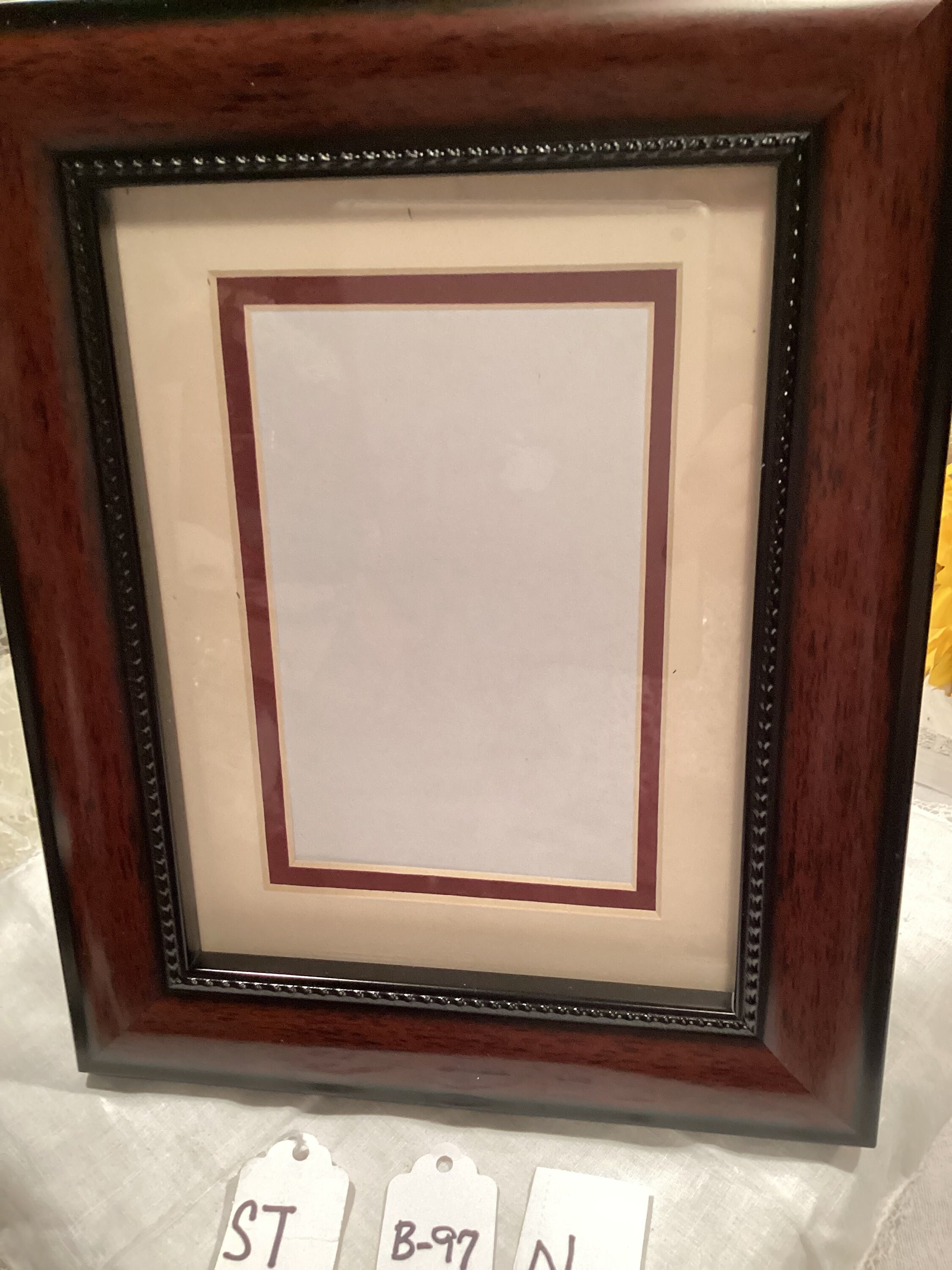 Dark Mahogany Woodgrain Look 4x6 Photo Frame W/ Embossed Trim - Etsy