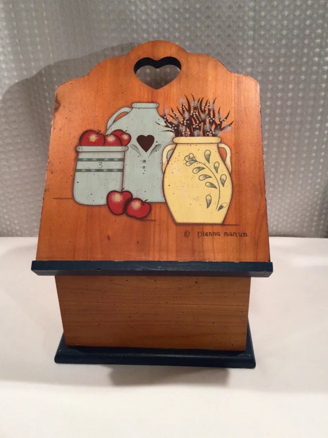 Dianna Marcum Large Recipe Box Hand Painted Slant Top - Etsy