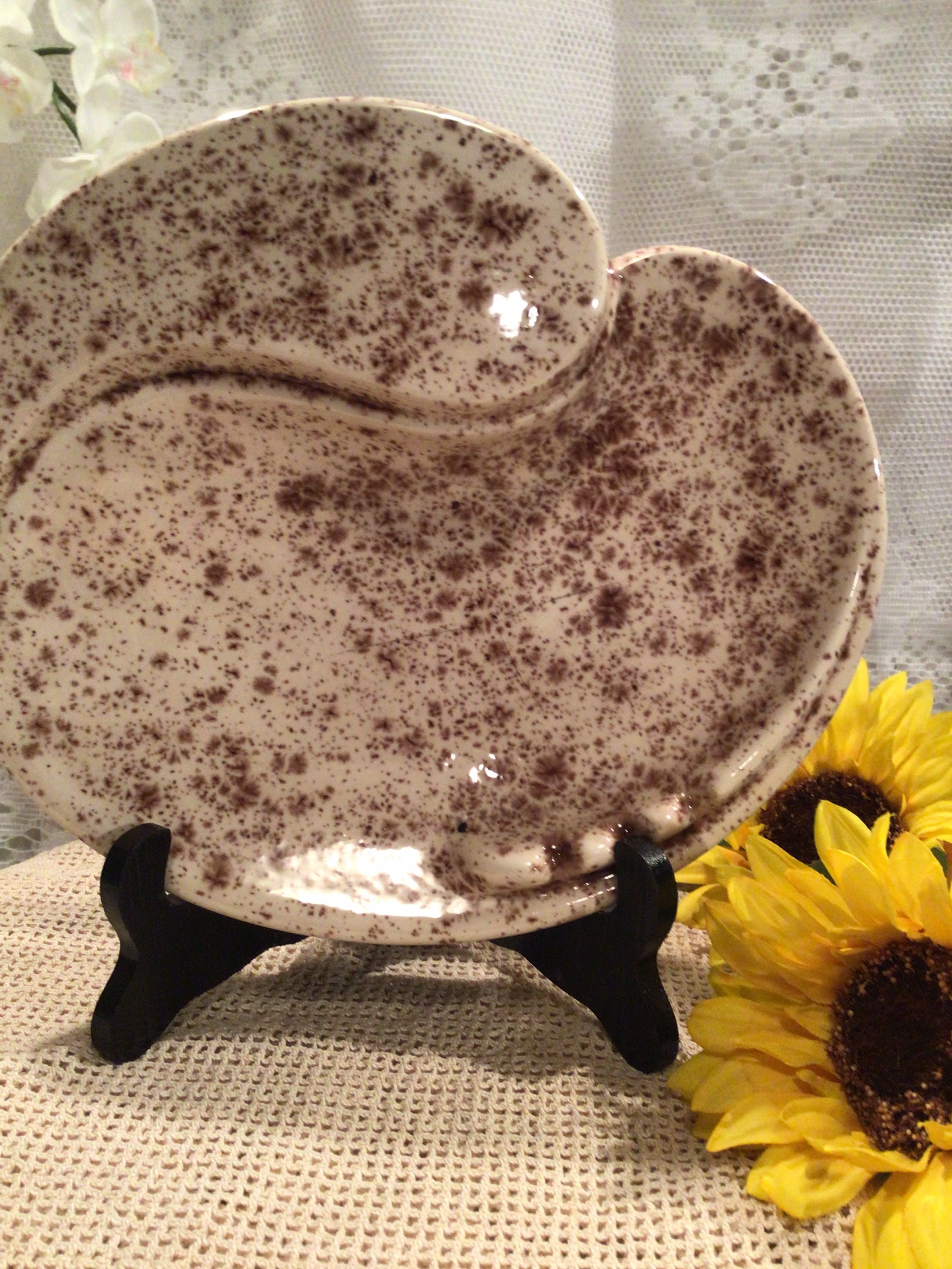 Large Retro Ceramic 1970s Speckled Pottery - Etsy