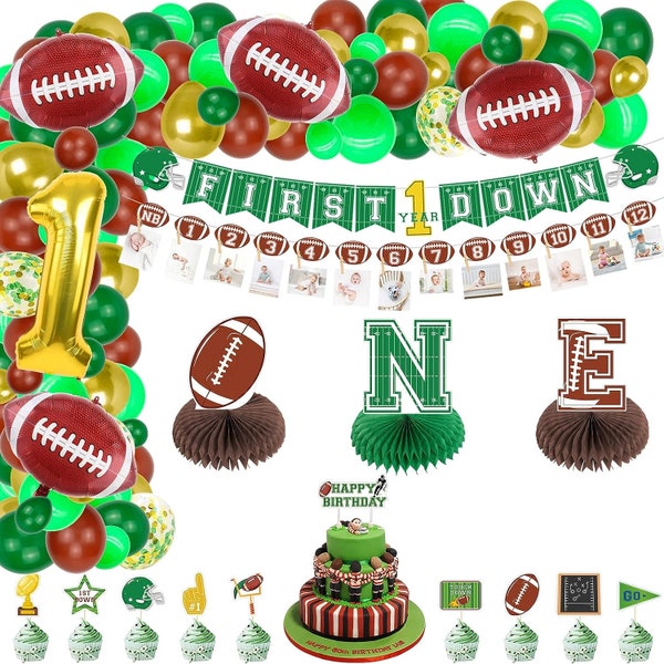 First Down Birthday Party Balloons - Etsy