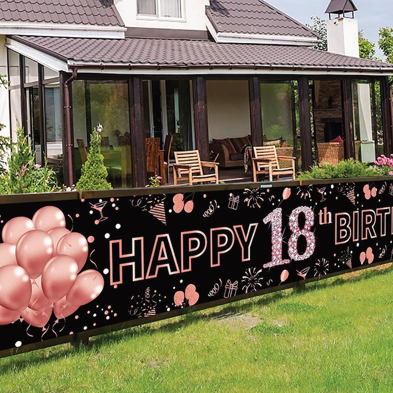 18th Birthday Banner - Etsy