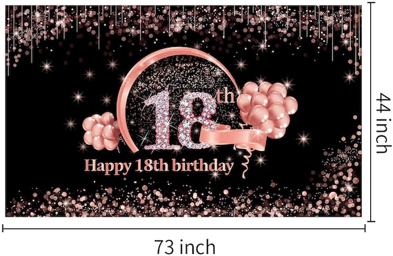 18th Birthday Background Pink