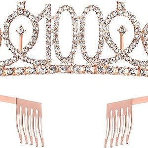 100th Birthday Sash and Tiara for Women, 100 & Fabulous Birthday Sash ...