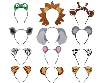 Variety Animal Ears Headbands Birthday Party Petting Zoo - Etsy