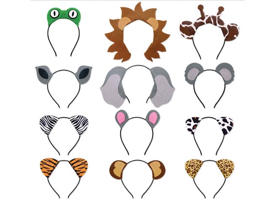 Jungle Animals Headbands Pack of 12 Safari Party Favors Zoo - Etsy