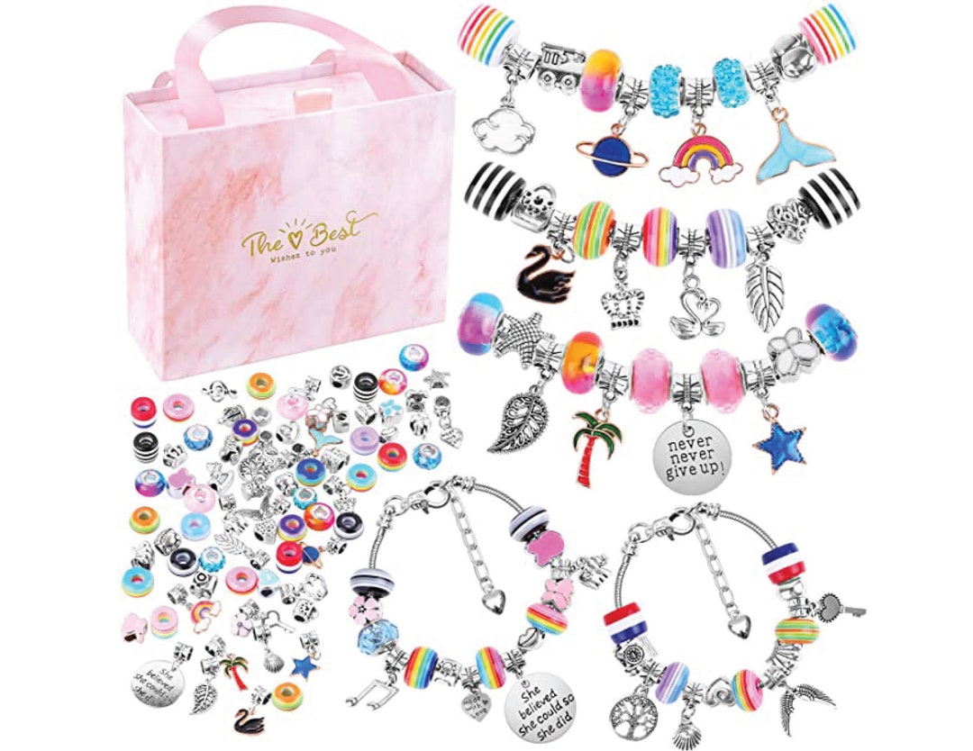 DIY Bracelet Craft Kit, Make Your Own Stretchy Bracelets, Activity Box ...