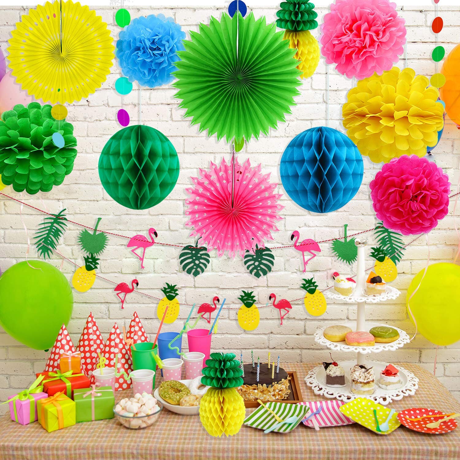 Summer Party Decoration Pack of 15 Tissue Pineapples Paper | Etsy