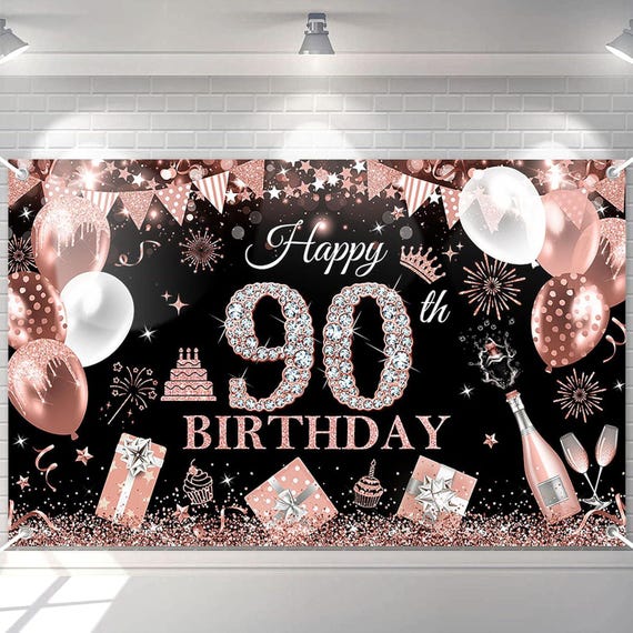 Happy 90th Birthday Sign