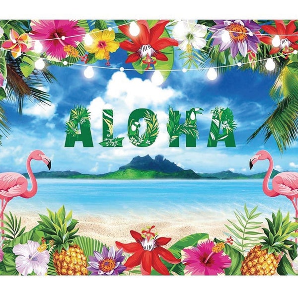 Hawaiian Backdrop - Etsy