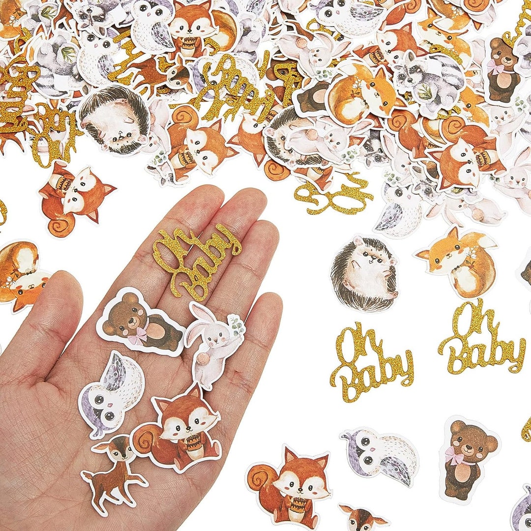 Woodland Animals Confetti, Woodland Animals Baby Shower Table ...