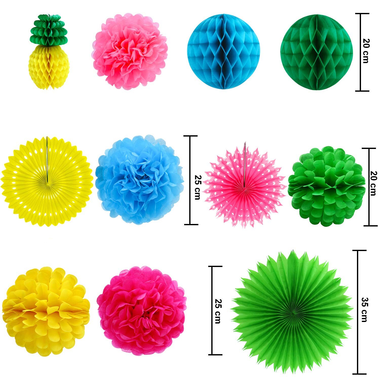 Summer Party Decoration Pack of 15 Tissue Pineapples Paper | Etsy