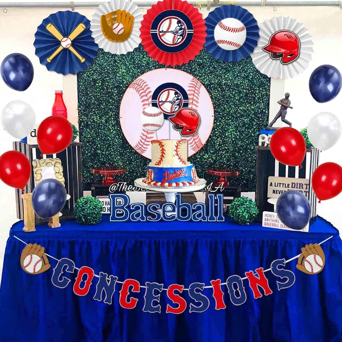Baseball Birthday Party Decorations Baseball Concessions | Etsy