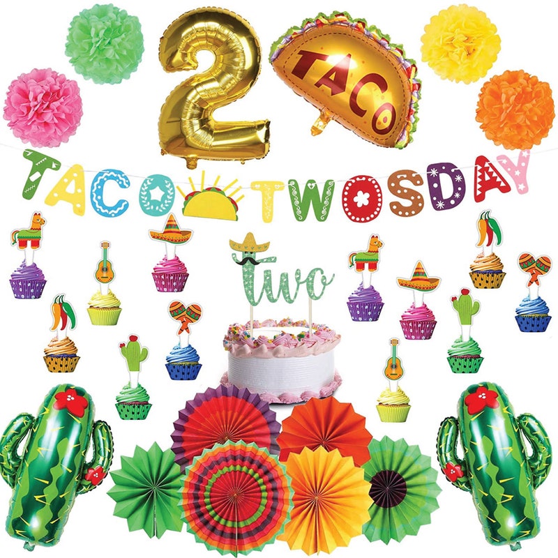 Taco Twosday Decorations - Etsy