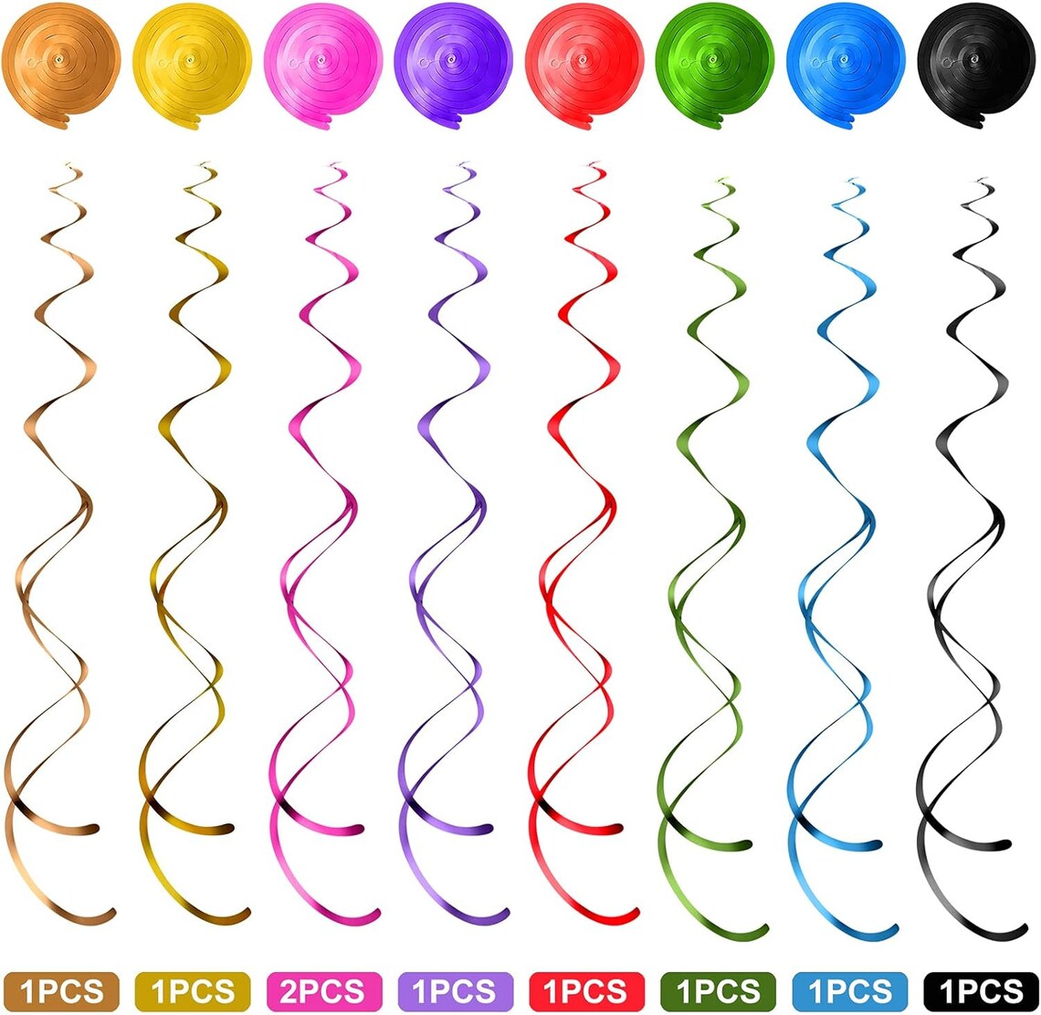 Back to the 90s Hanging Swirl Decorations 30psc, 1990's Hip Hop ...