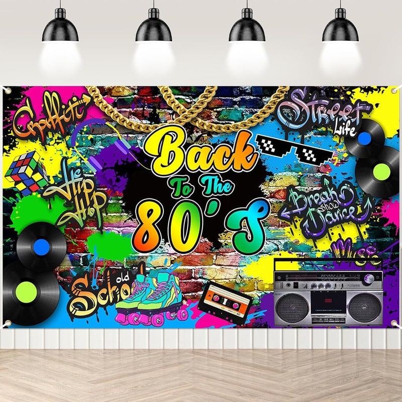 80s Party Banner - Etsy