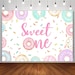 Donut Backdrop Donut Sweet One Backdrop Banner Donut Party - Etsy