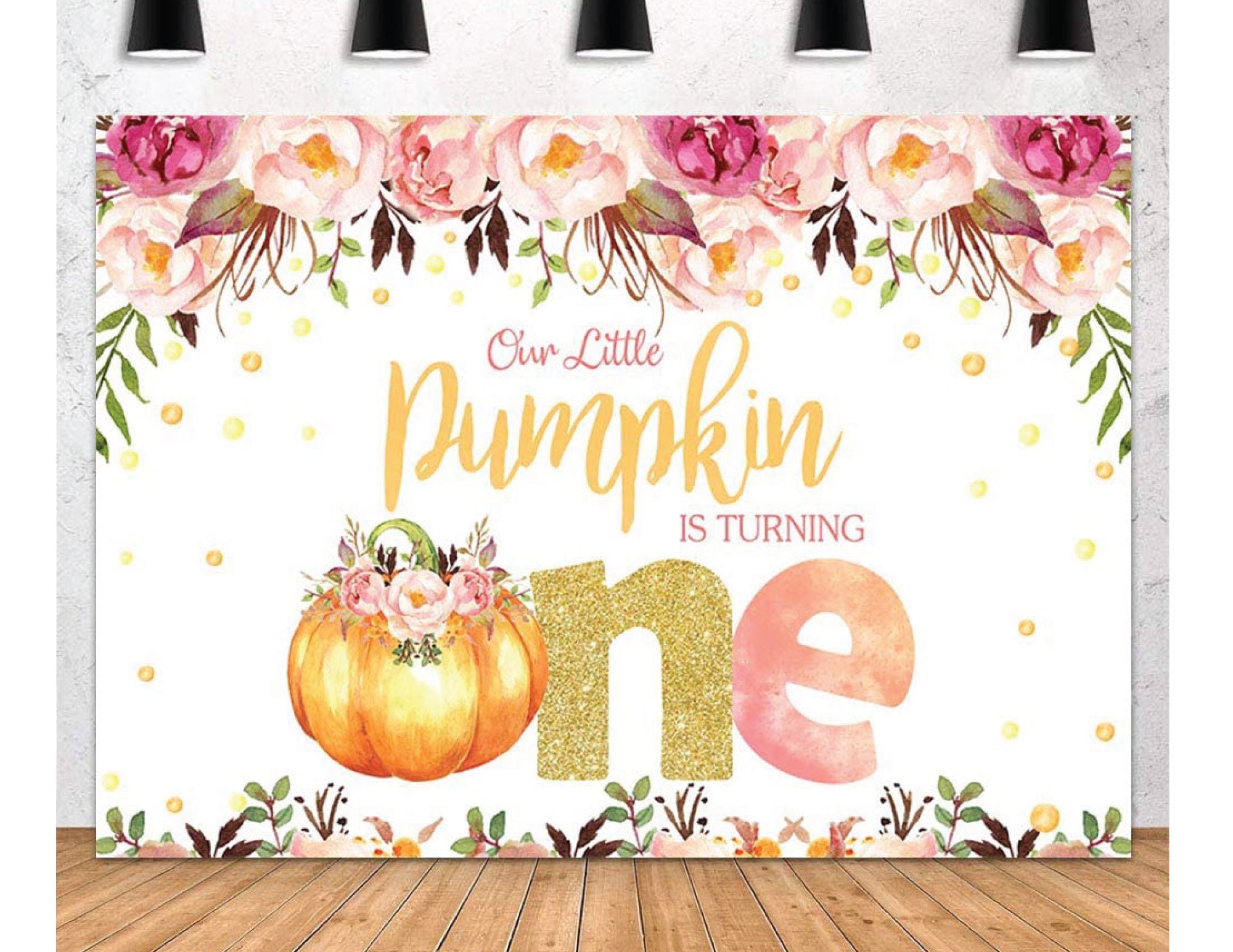 Our Little Pumpkin is Turning One Backdrop Thanksgiving Fall - Etsy