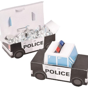 Patrol Car Police Party Favor Treat Boxes 12 Piece Police Car - Etsy
