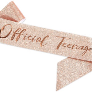 13th Birthday Sash and Tiara for Girls, Official Teenager Birthday Sash ...