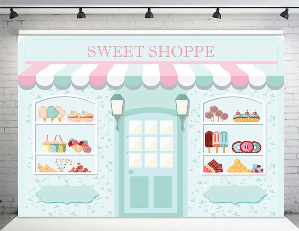 Ice Cream Birthday Backdrop Ice Cream Shop Vinyl Photo - Etsy