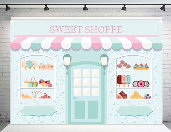 Ice Cream Birthday Backdrop Ice Cream Shop Vinyl Photo - Etsy