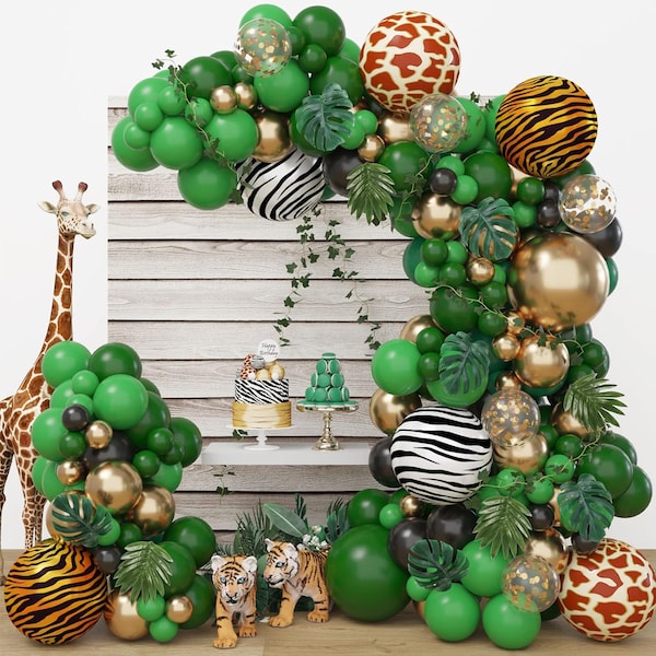 Jungle Safari Theme Party Balloon Garland Kit - Etsy