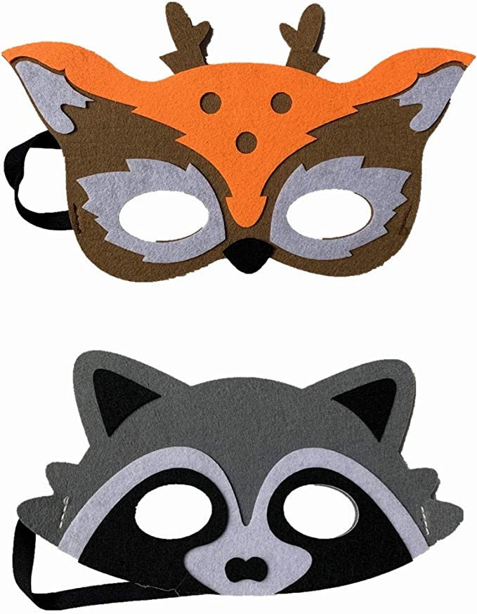Woodland Animals Felt Masks Pack of 12 Woodland Party Favors - Etsy