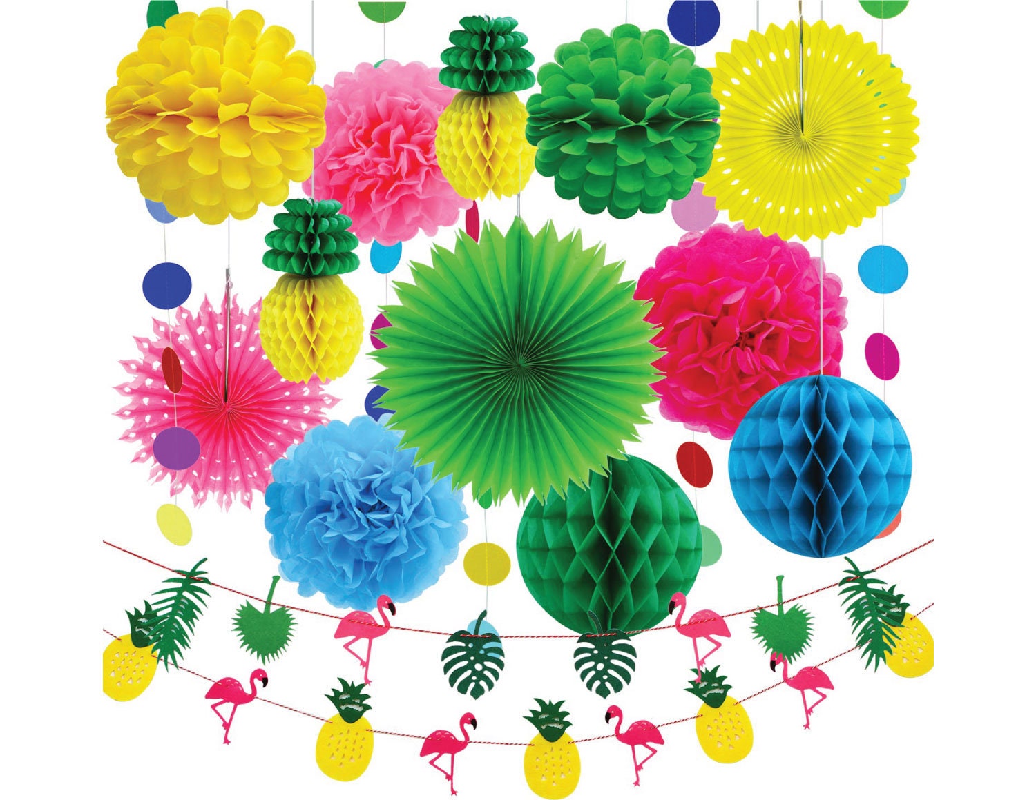 Summer Party Decoration Pack of 15 Tissue Pineapples Paper | Etsy