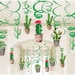 Cactus Hanging Swirl Decorations 30 Pack, Cactus Party Decorations ...