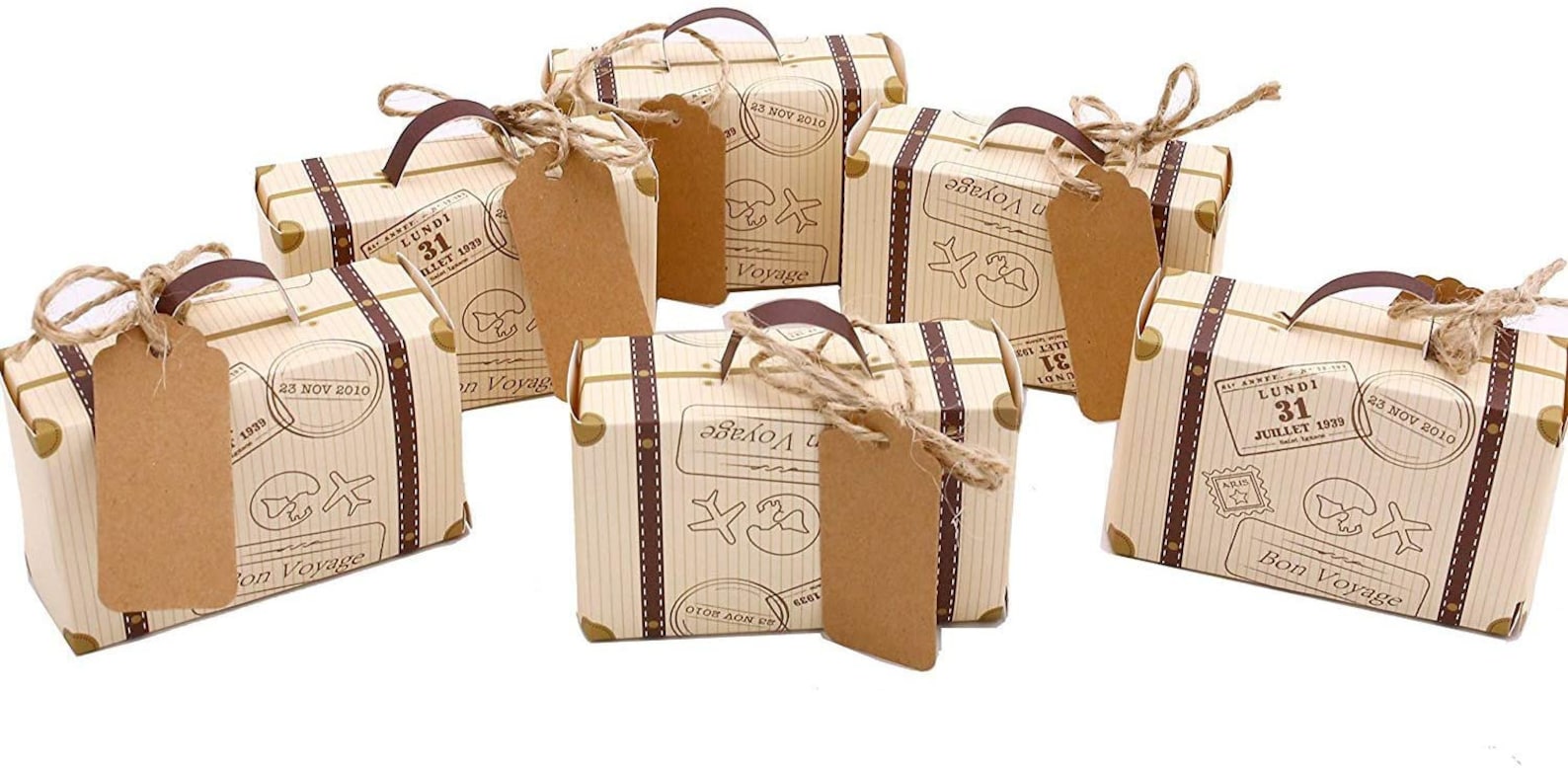 Mini Suitcase Favor Box 50pcs Travel Themed Treat Boxes New - Etsy Mini Suitcase Favor Box 50pcs Travel Themed Treat Boxes New - Etsy