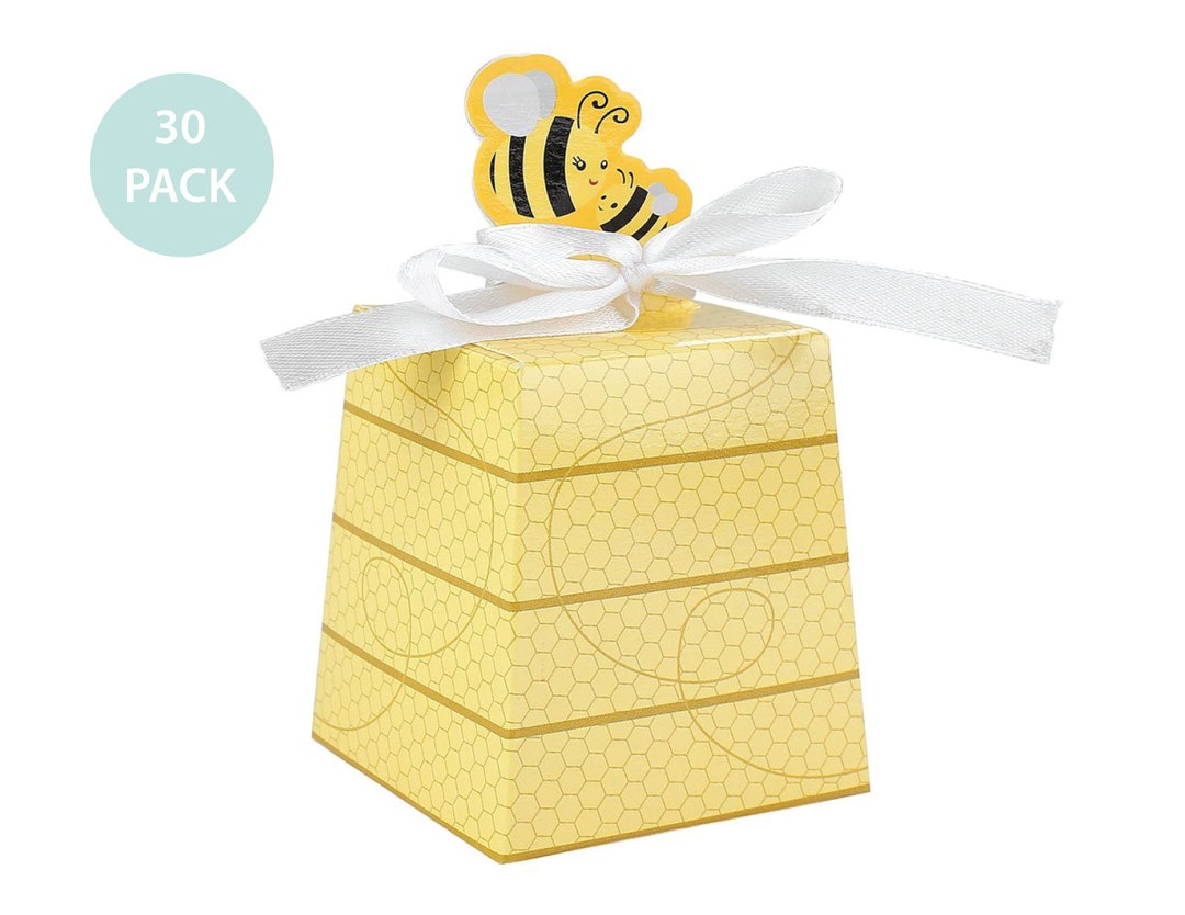 Bumble Bee Favor Boxes 30 Pack, Bee Treat Bags, Bumble Bee Birthday ...