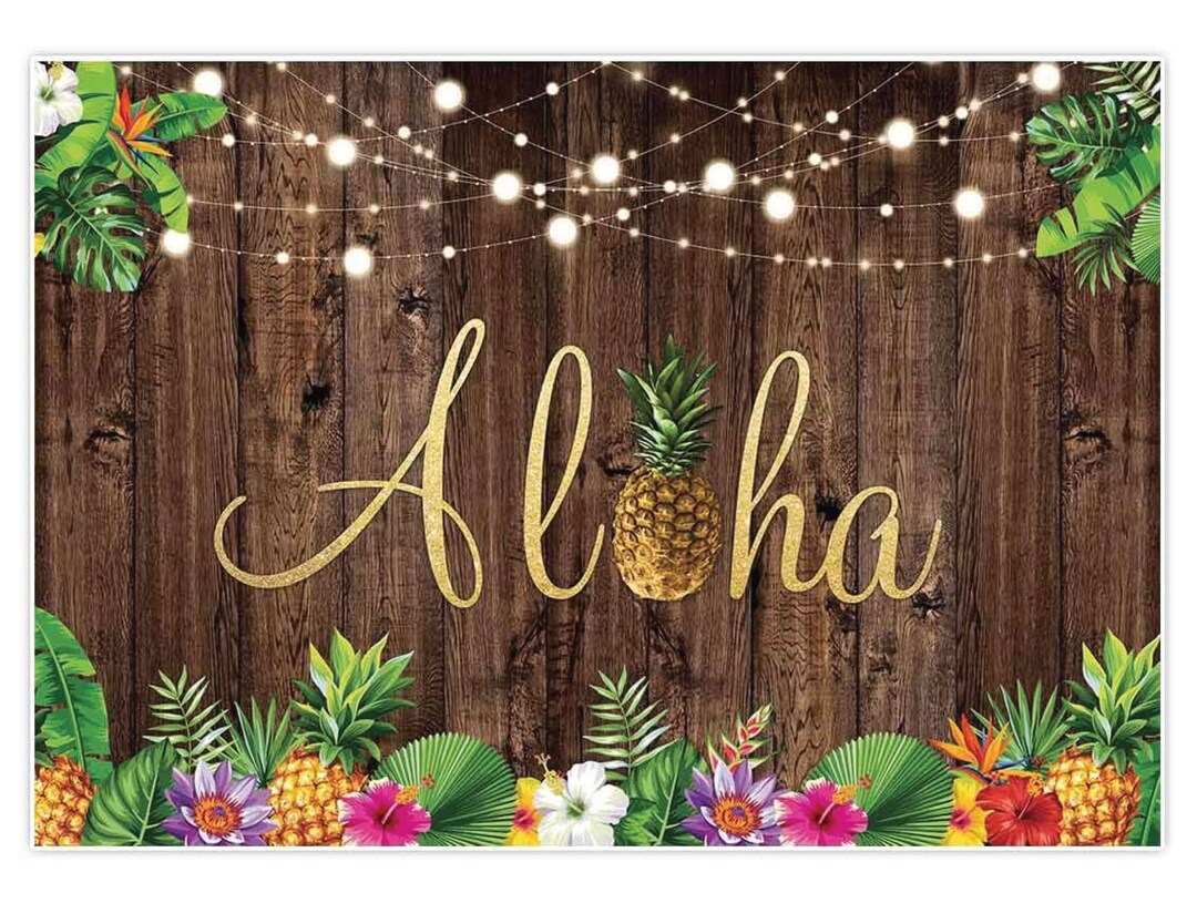 Aloha Rustic Wooden Backdrop Summer Tropical Hawaiian Beach - Etsy