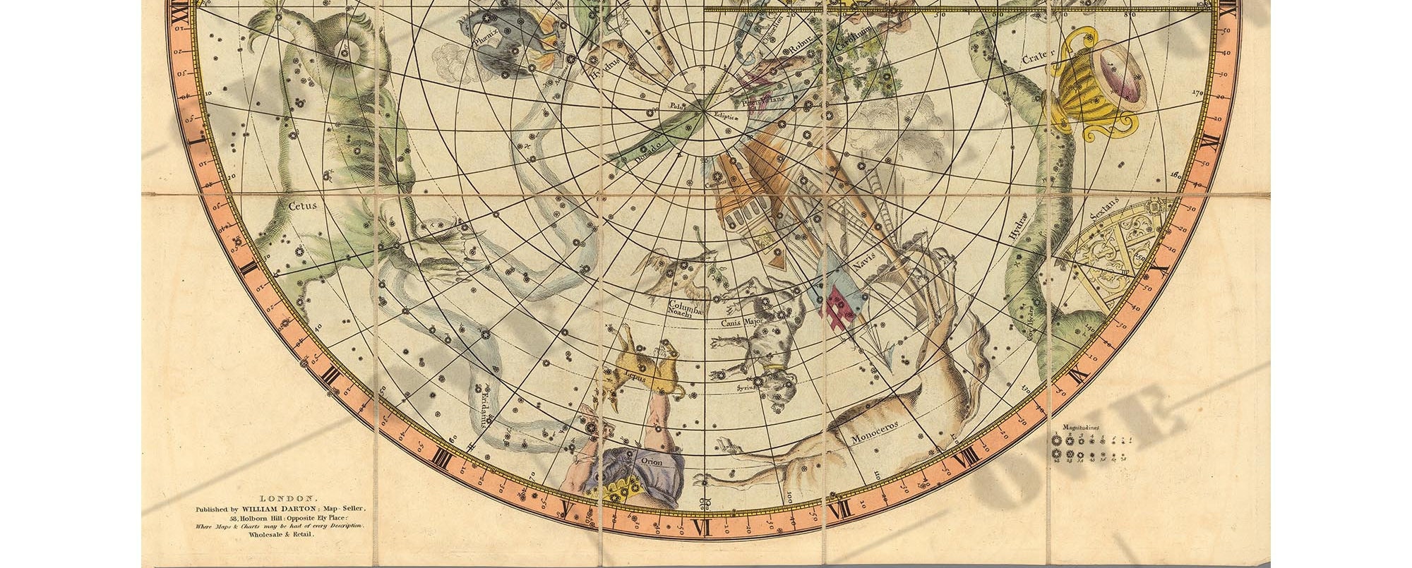 Ancient Celestial Map Northern Hemisphere dated 1820 | Etsy