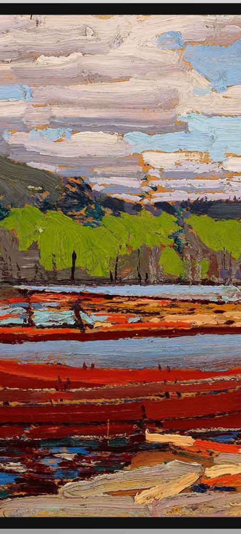 Tom Thomson Print Canadian Art Bateaux 1916 | Etsy