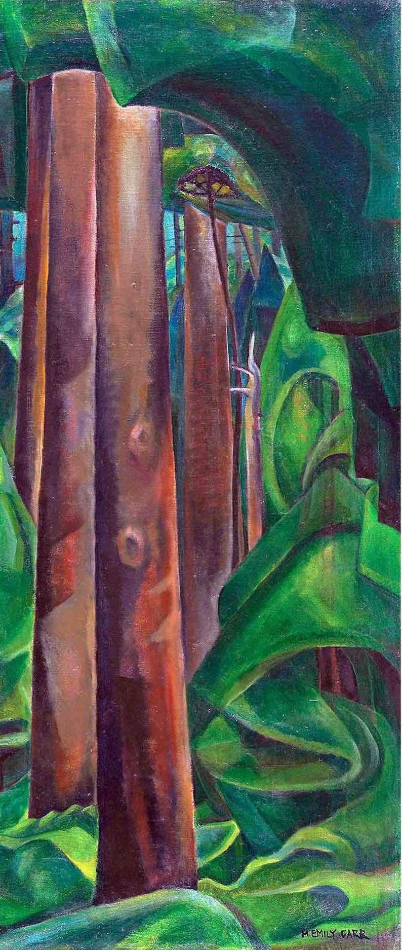 Emily Carr Print Canadian Art in the Forest 1930 | Etsy