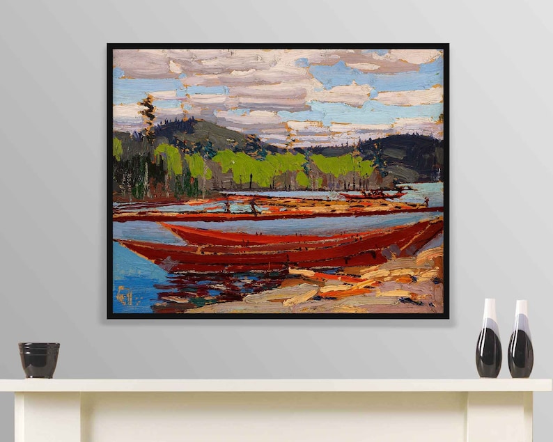 Tom Thomson Print Canadian Art Bateaux 1916 | Etsy