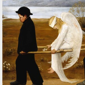 The Wounded Angel Hugo Simberg Finnish Art Symbolism 1903 - Etsy