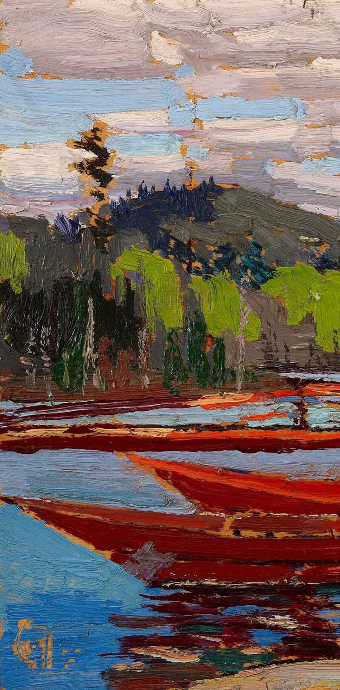 Tom Thomson Print Canadian Art Bateaux 1916 | Etsy