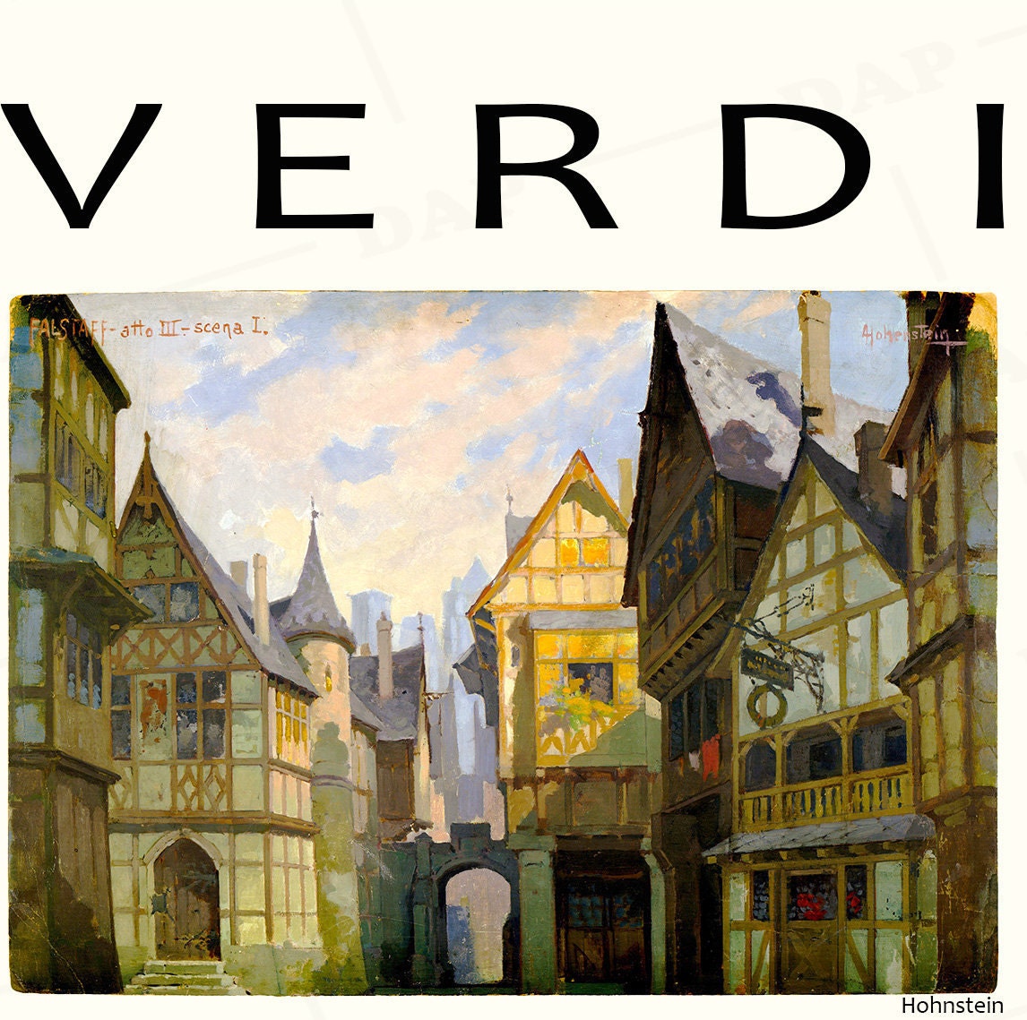 Opera Poster FALSTAFF by VERDI 1893 Set Design Artwork at La - Etsy