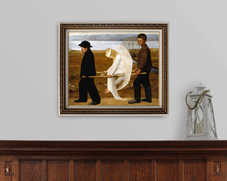 The Wounded Angel Hugo Simberg Finnish Art Symbolism 1903 | Etsy