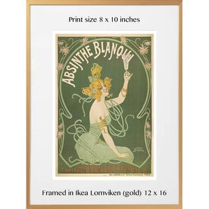 Art Nouveau Advert ABSINTHE Blanqui, the Green Fairy Aperitif French ...