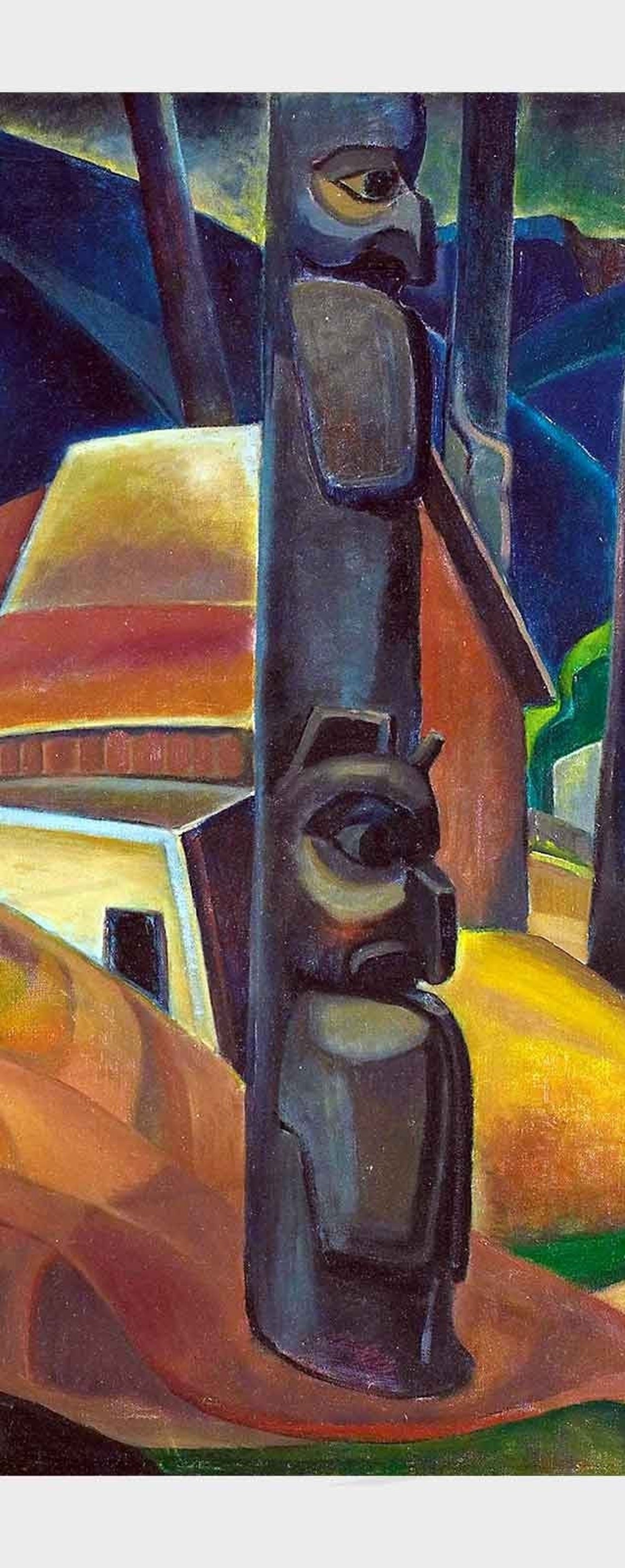 Emily Carr Totem Poles Kispiax Village | Etsy