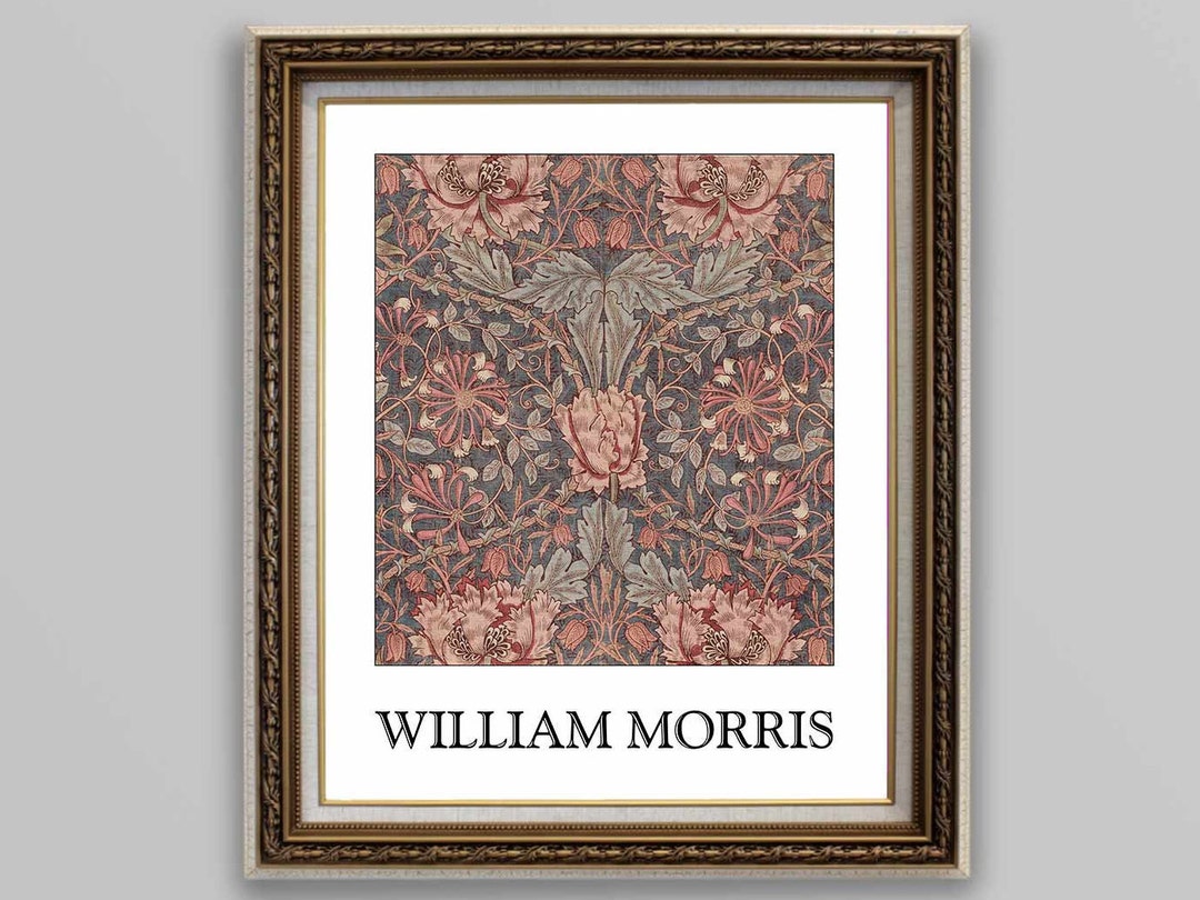 William Morris Floral Design Print - Etsy