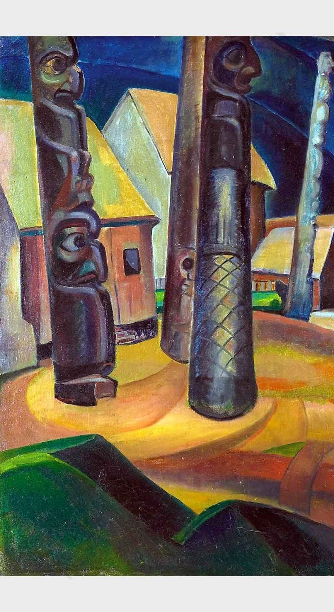Emily Carr Totem Poles Kispiax Village - Etsy Ireland