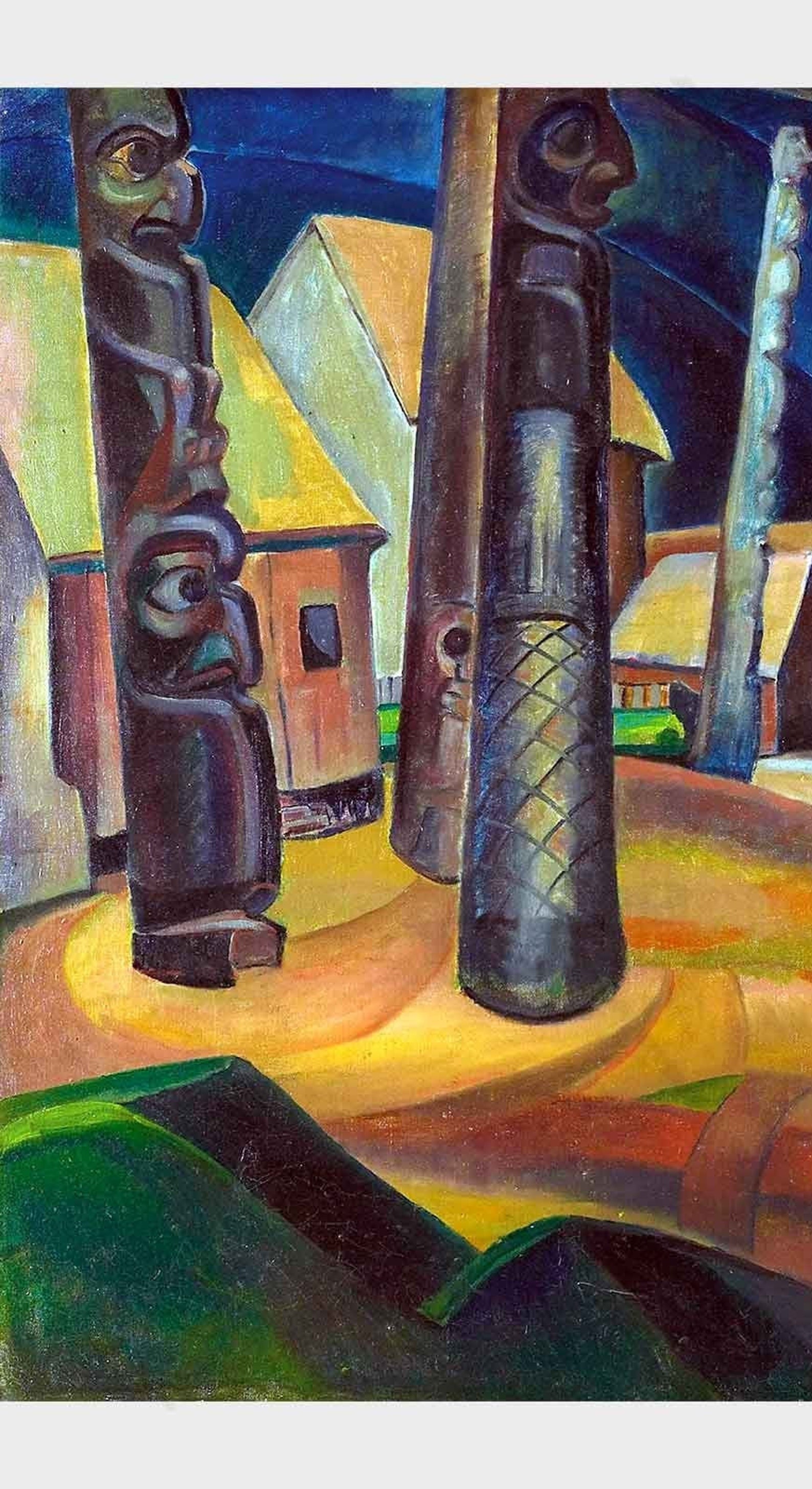 Emily Carr Totem Poles Kispiax Village | Etsy