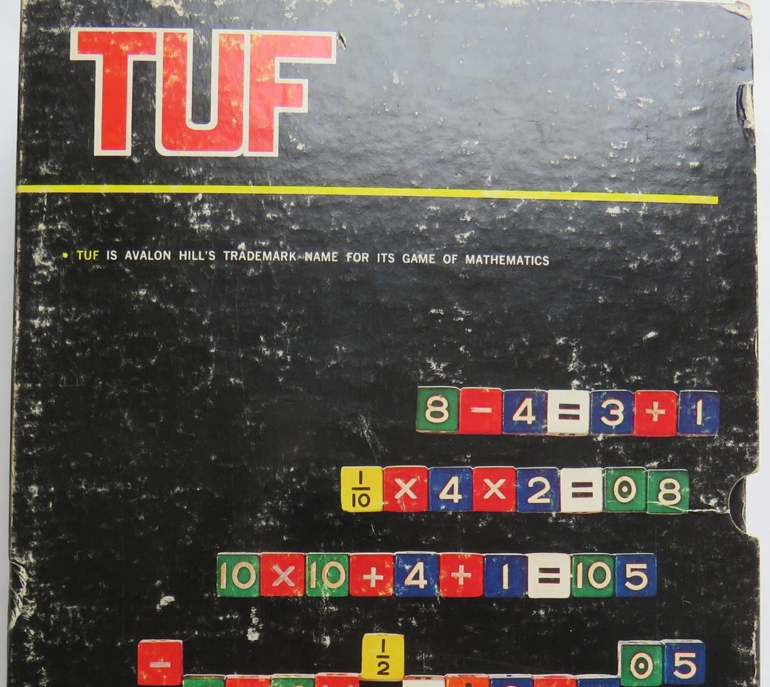 TUF Math Game From Avalon Hill Bookcase Game - Etsy