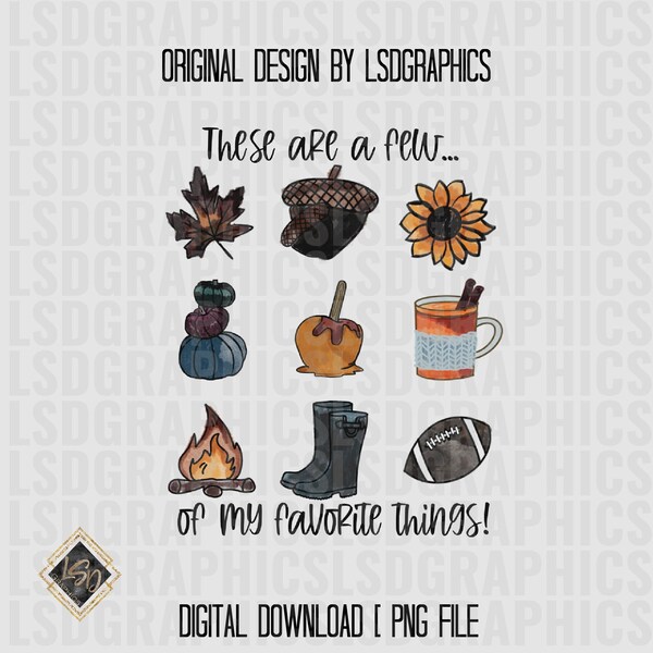 A Few of My Favorite Things Fall Svg - Etsy