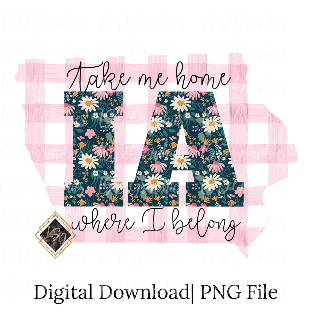Iowa Spring Gingham Design| State of Iowa Sublimation| Spring Designs ...